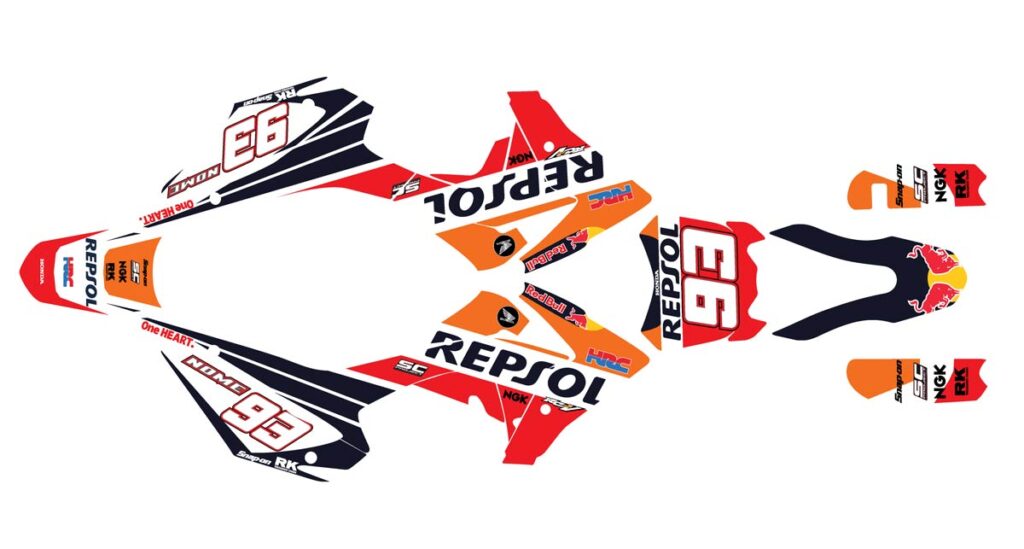 Repsol - MCGRAFIC - Grafiche personalizzate Pit Bike